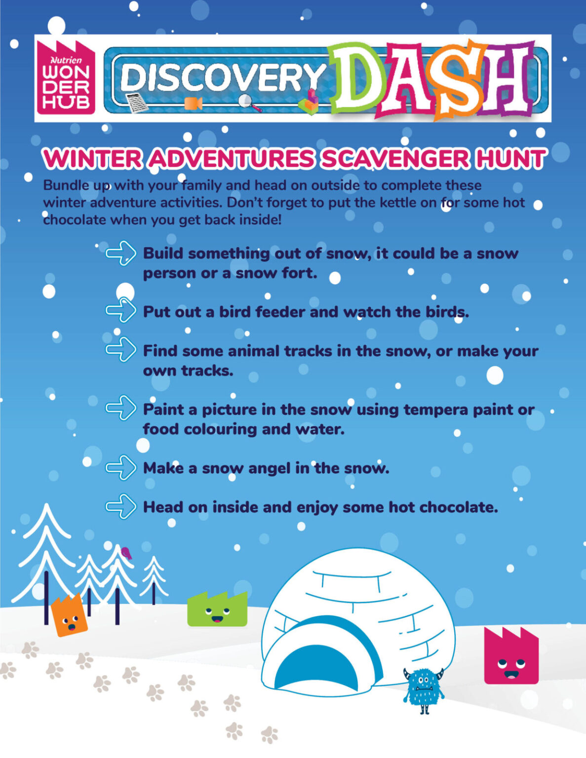 Winter Adventures Scavenger Hunt - Wonderhub